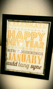 Frugal Craft: New Years Subway Art - Budget Savvy Diva