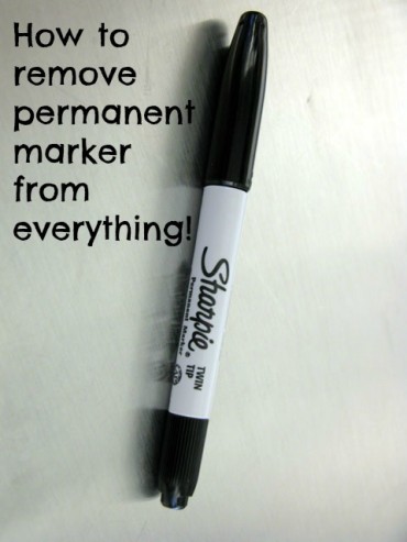 How to remove permanent marker from everything! - Budget Savvy Diva