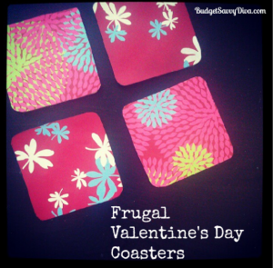 How To Make Valentine's Day Coaster - Budget Savvy Diva