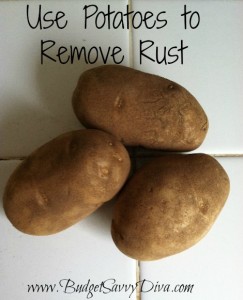 Use a Potato to Remove Rust - Budget Savvy Diva