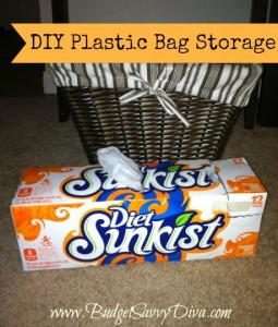 DIY Plastic Bag Storage - Budget Savvy Diva