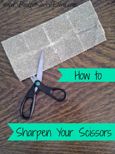 How to Sharpen Your Scissors - Budget Savvy Diva