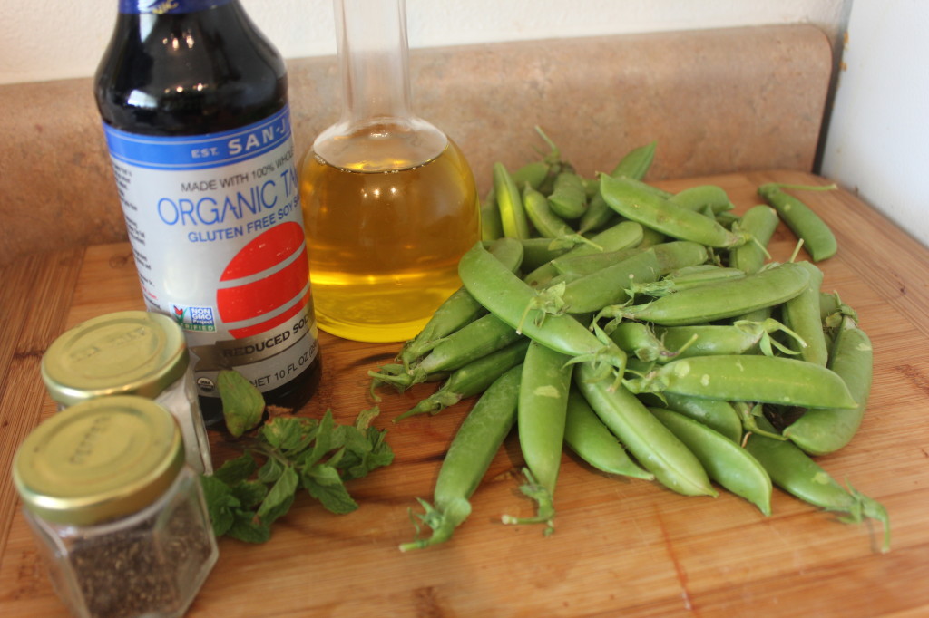 Grilled Pea Pods with Mint Recipe - Budget Savvy Diva