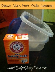 Remove Stains from Plastic Containers - Budget Savvy Diva