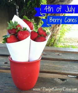 4th of July Berry Cones - Budget Savvy Diva