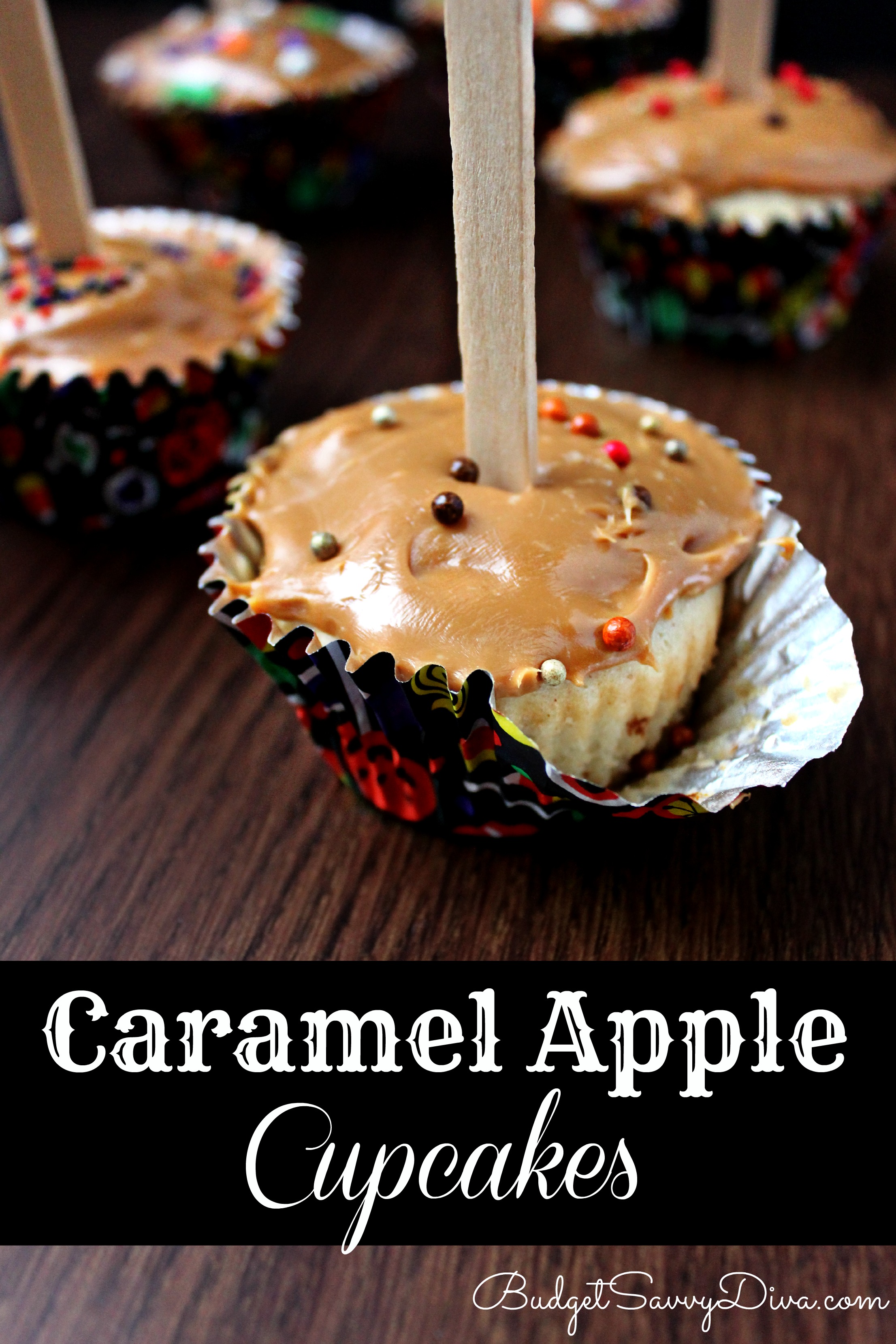 Caramel Apple Cupcakes Recipe | Budget Savvy Diva