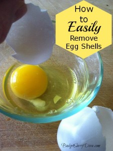 How to Easily Remove Egg Shells - Budget Savvy Diva