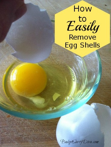How to Easily Remove Egg Shells - Budget Savvy Diva