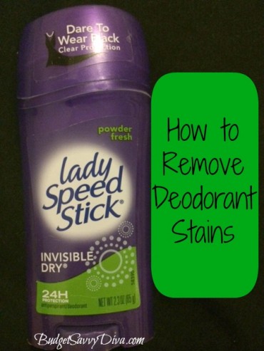 How to Remove Deodorant Stains - Budget Savvy Diva