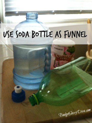 How to Use a Plastic Bottle as a Funnel - Budget Savvy Diva