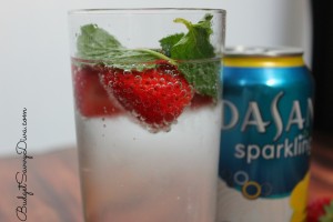 Strawberry Mint & Lemon Sparkling Water Recipe - Budget Savvy Diva