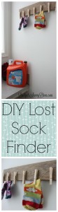 How To Decorate Your Laundry Room - DIY Sock Finder - Budget Savvy Diva