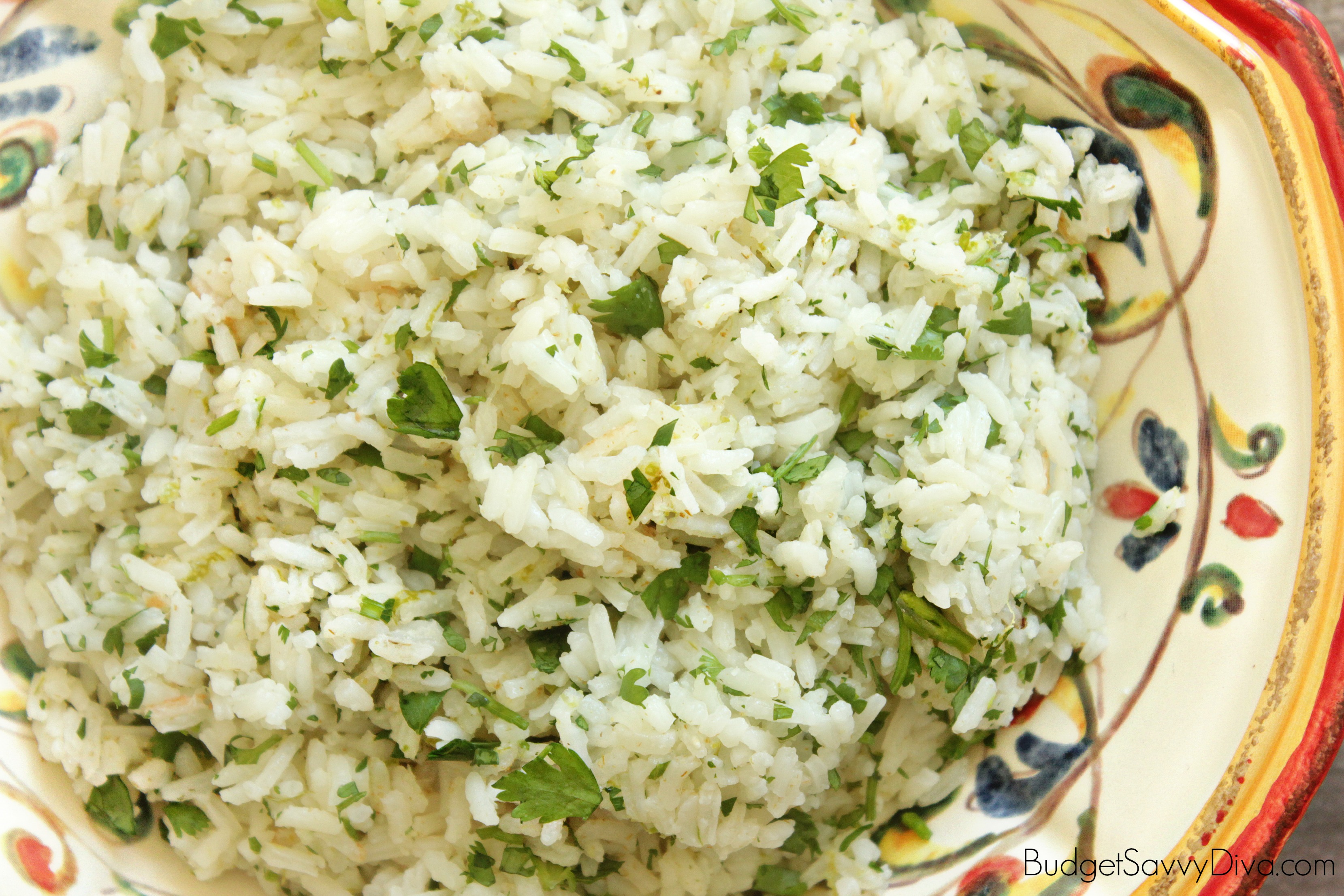 Cilantro Rice - Budget Savvy Diva