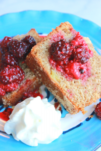 Loaf Cake with Fruit Compote - Budget Savvy Diva