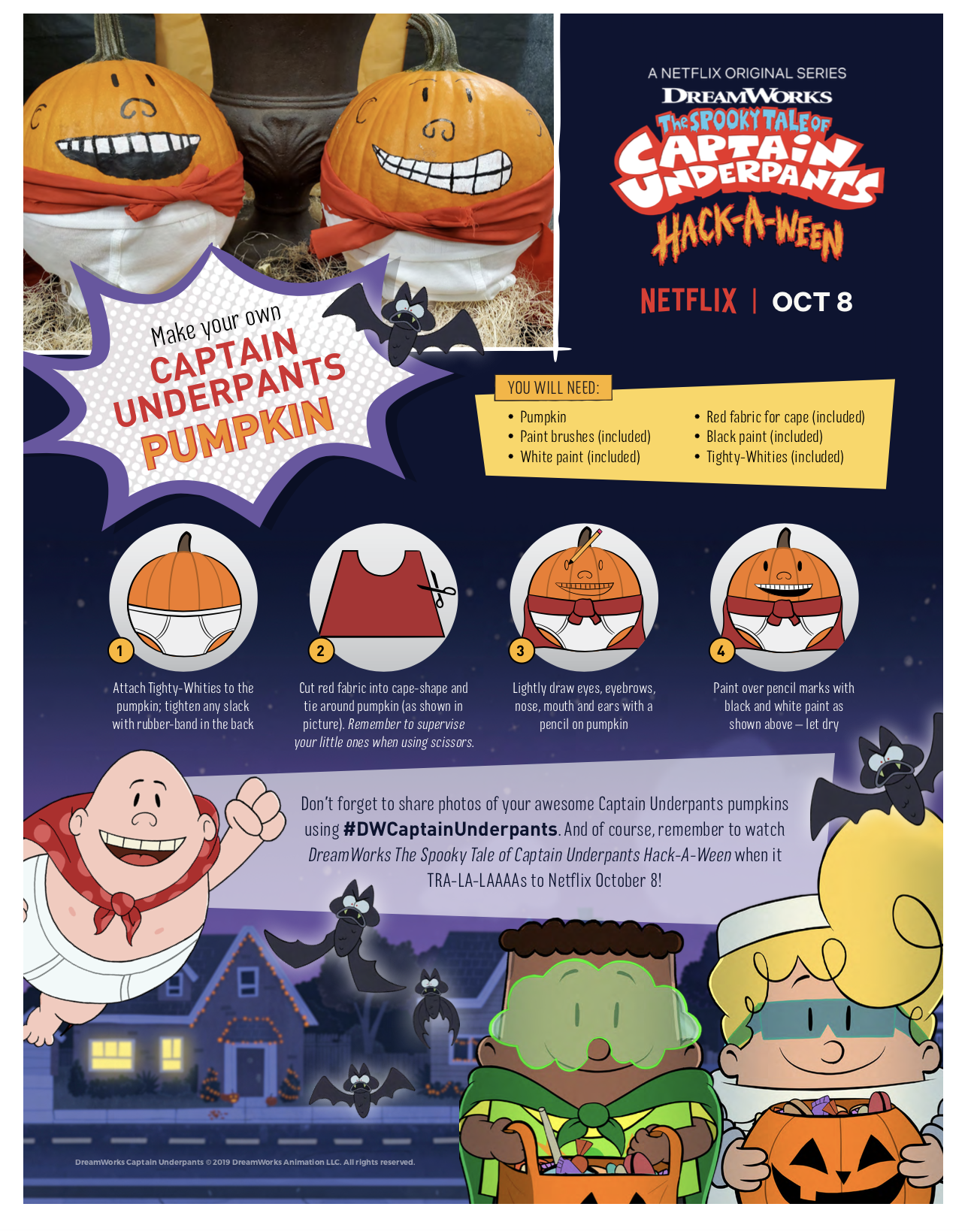 Captain Underpants Hack-A-Ween DIY - Budget Savvy Diva