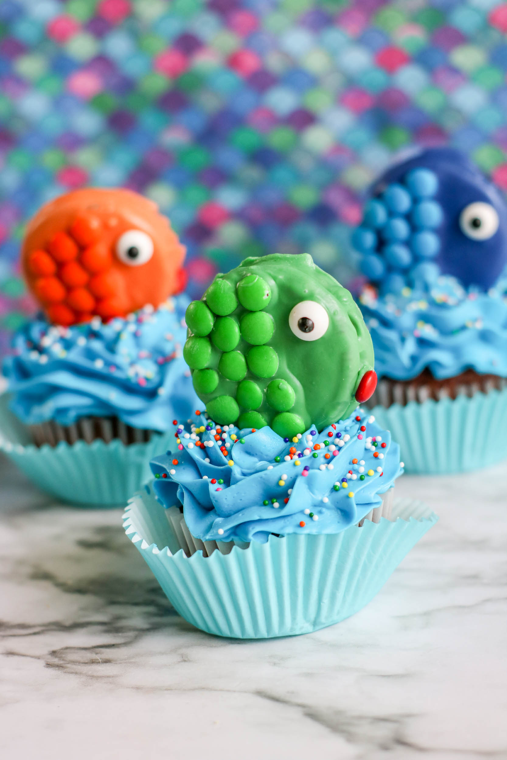 Tropical Fish Cupcakes Recipe - Budget Savvy Diva