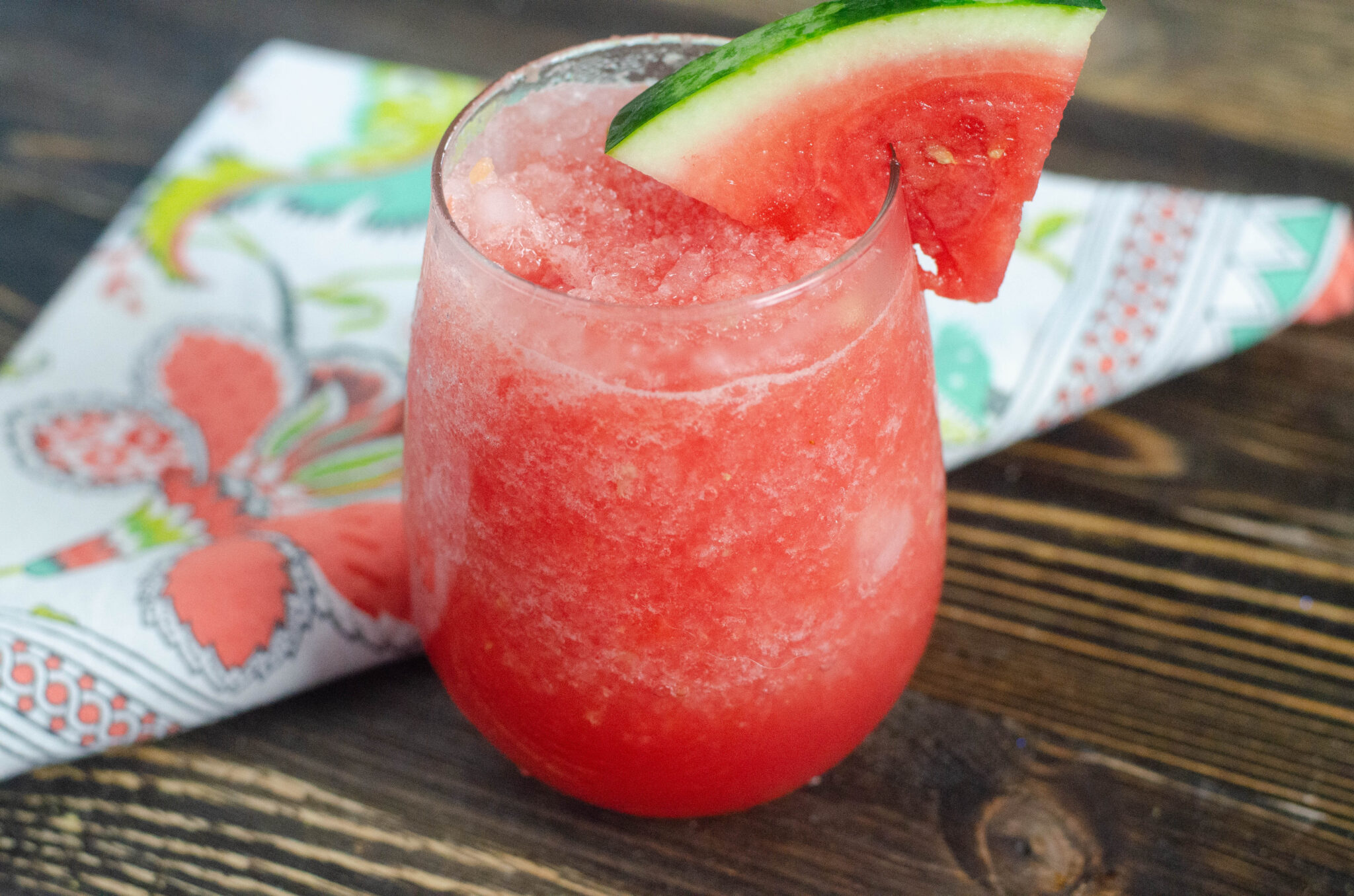 Watermelon Slushie Cocktail with Moscato - Budget Savvy Diva