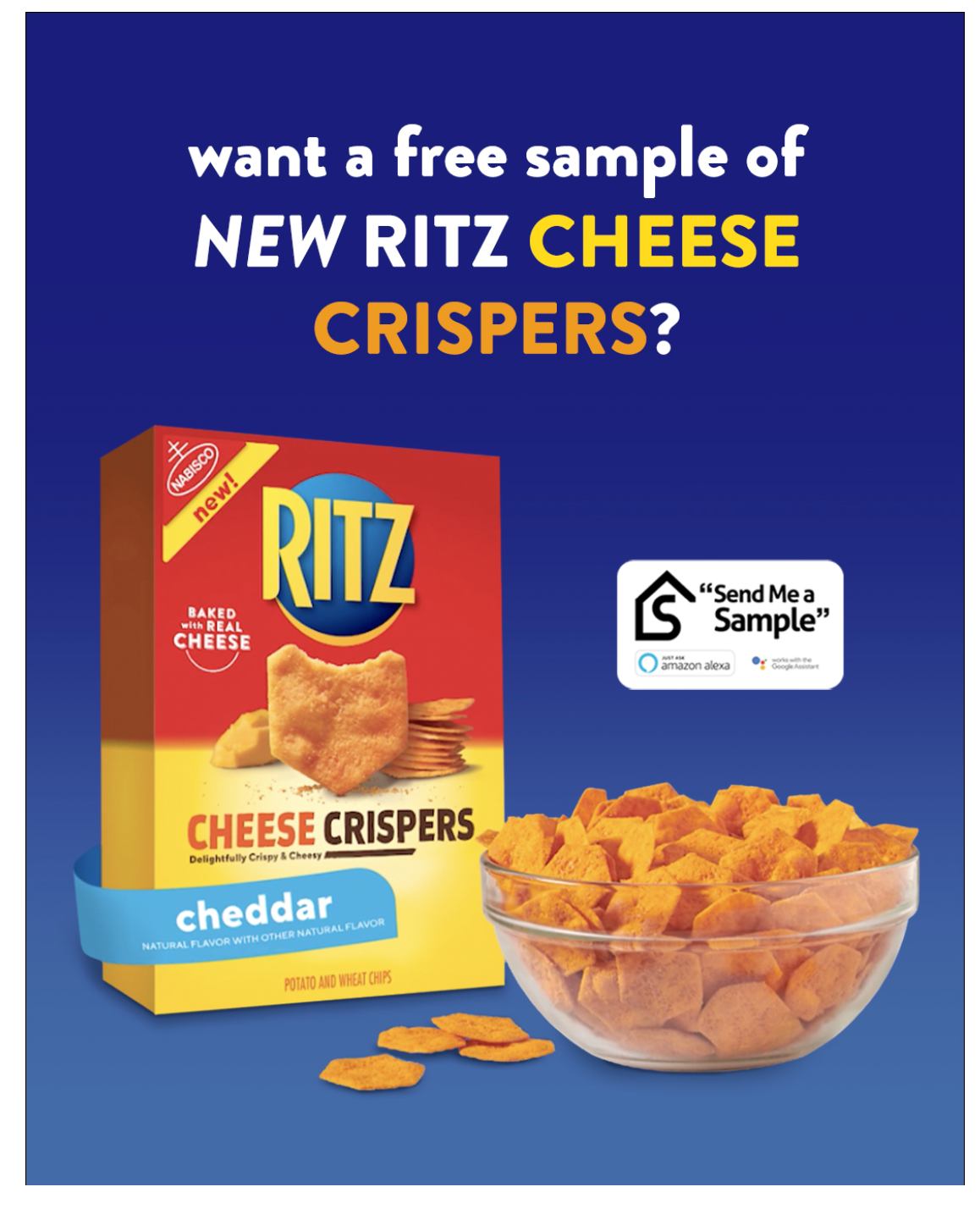 FREE Sample of RITZ Cheese Crispers - Budget Savvy Diva
