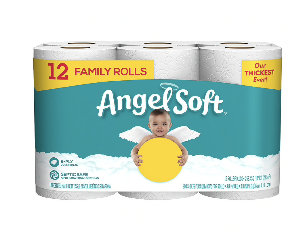 Walgreens - Angel Soft Bath Tissue 12 Family Rolls - $5 - Budget Savvy Diva