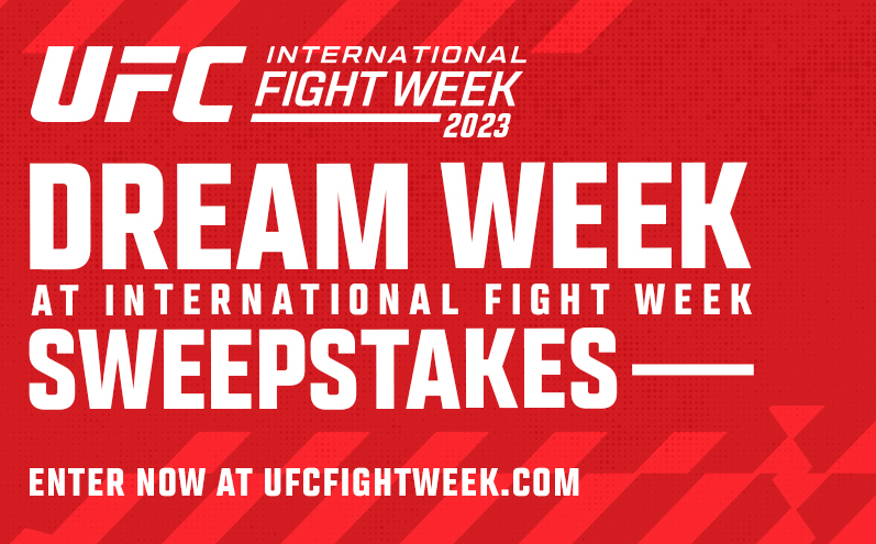UFC Dream Week at International Fight Week Sweepstakes - Budget Savvy Diva
