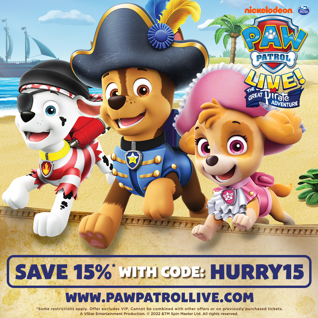 PAW PATROL LIVE TICKET GIVEAWAY - Budget Savvy Diva