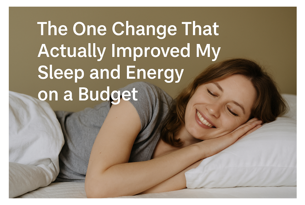 The One Change That Actually Improved My Sleep and Energy on a Budget ...